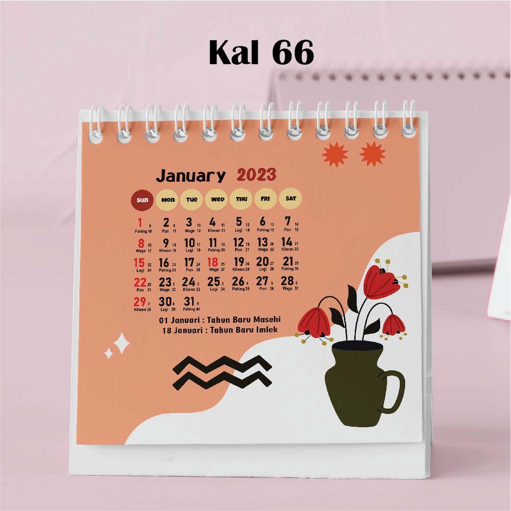 Jual Artomaringi Kalender Mini 2024 / Kalender Meja 2024 Custom KAL66 ...