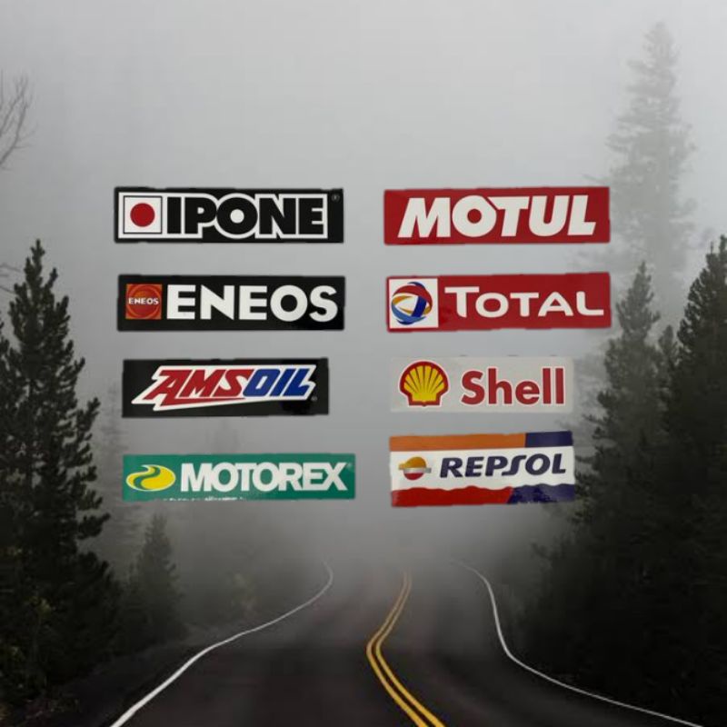 Jual Sticker Stiker Oli Motul Ipone Motorex Shell Total Amsoil | Shopee ...