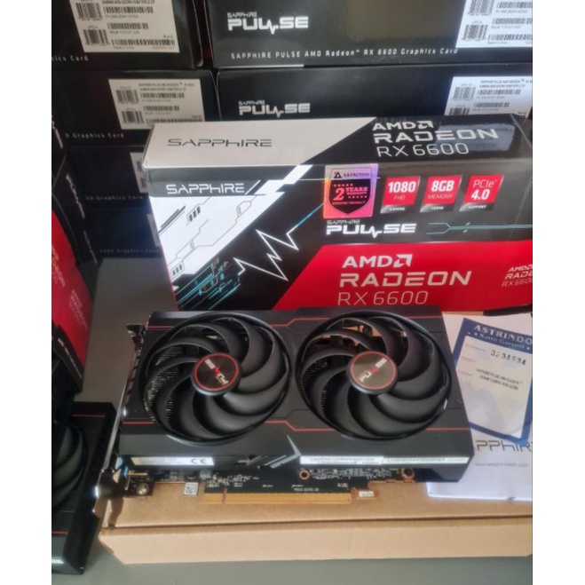Jual Vga card second Sapphire Pulse Radeon RX6600 8Gb DDR6 | Shopee ...