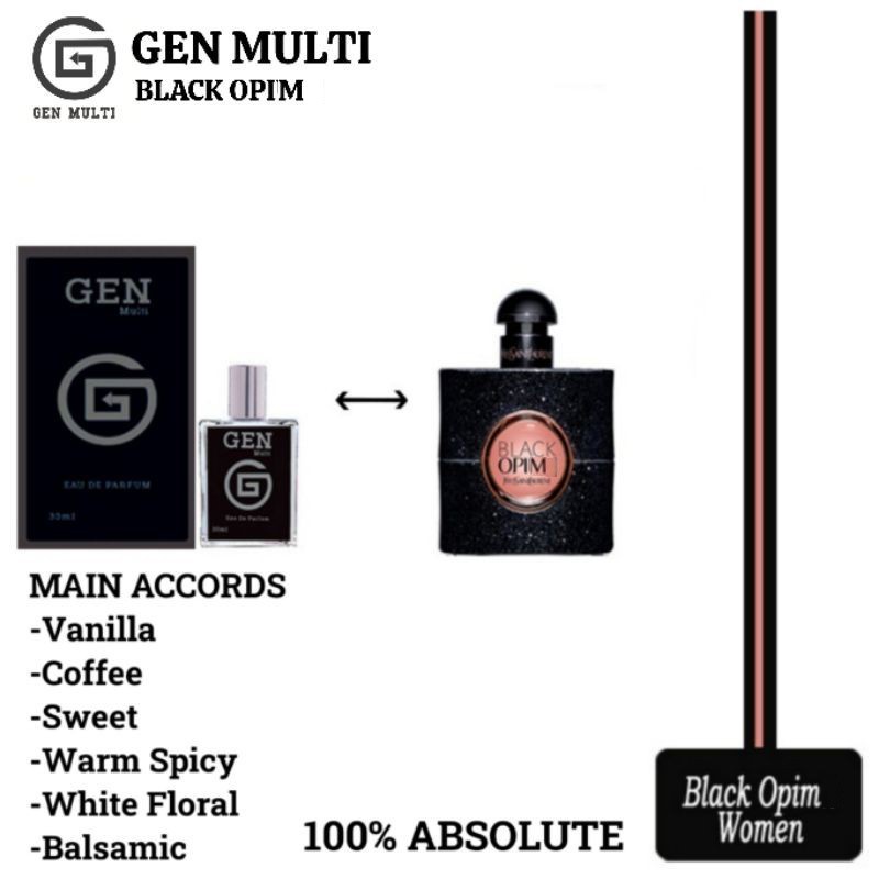 Jual GEN - Parfum Gen Multi Black Opim 30ml Platinum / Parfum Black ...