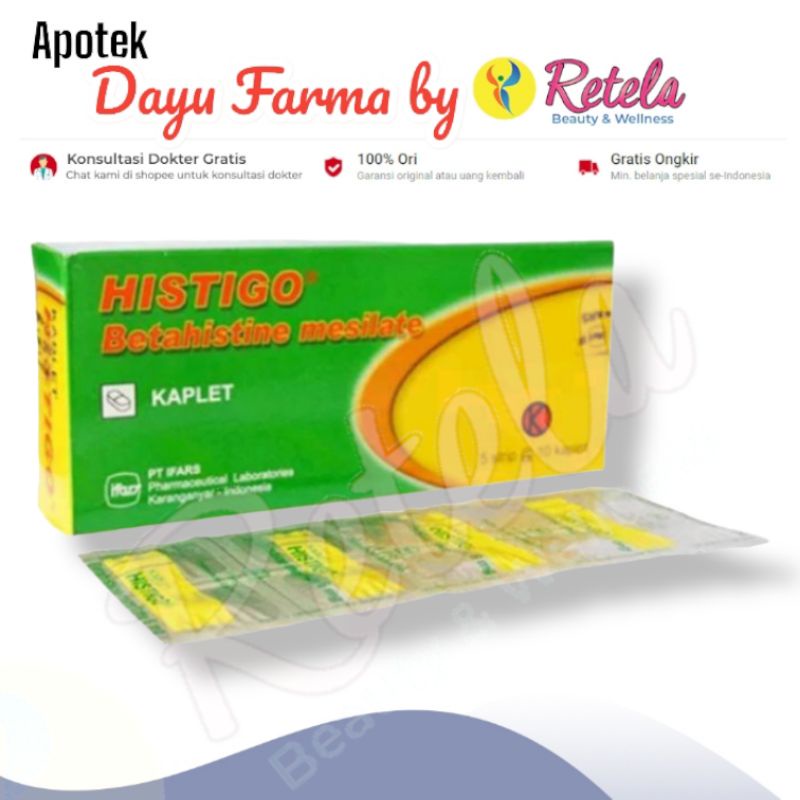 Jual HISTIGO 6MG 1 STRIP 10 TABLET | Shopee Indonesia