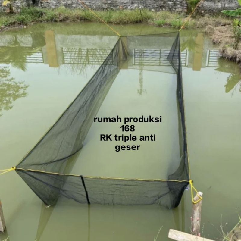 Jual keramba waring ikan 1m x 4m x 1.1m kerambah jaring apung kolam ...