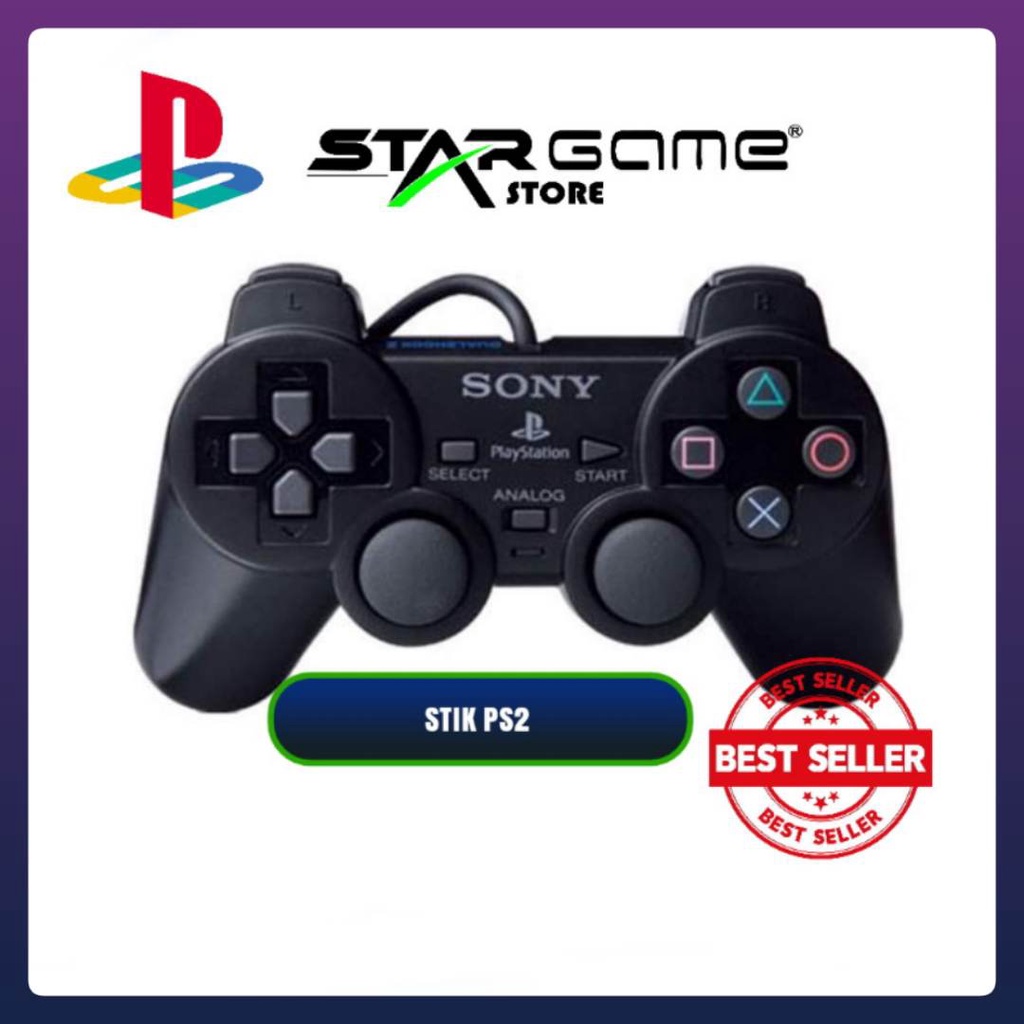 Jual STIK PS2 STIK PLAYSTATION 2 ORIGINAL PABRIK MERK ELITE | Shopee ...