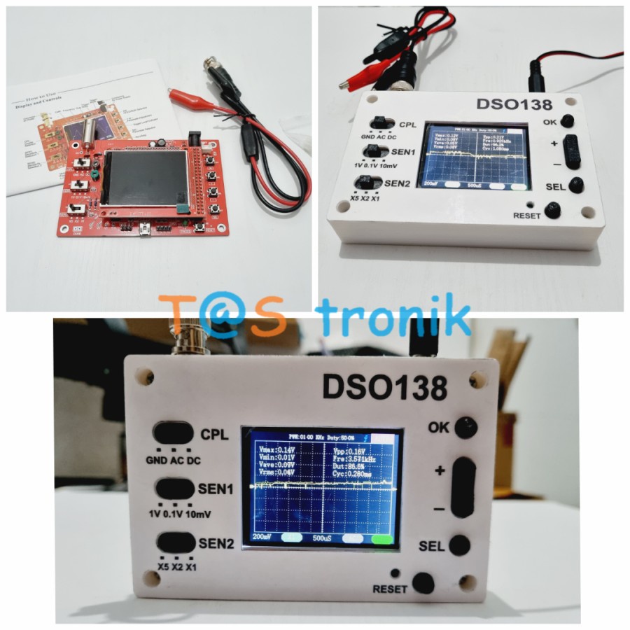 Jual Osciloscope oskiloskop mini oscilloscope DSO138 | Shopee Indonesia