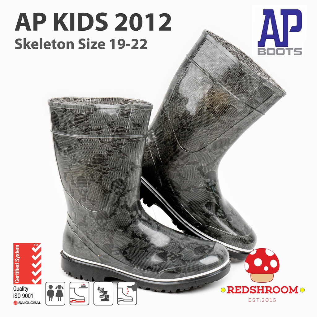 Jual Sepatu Boot Anak 2012 Skeleton AP Boots Boots Karet Anti Air ...
