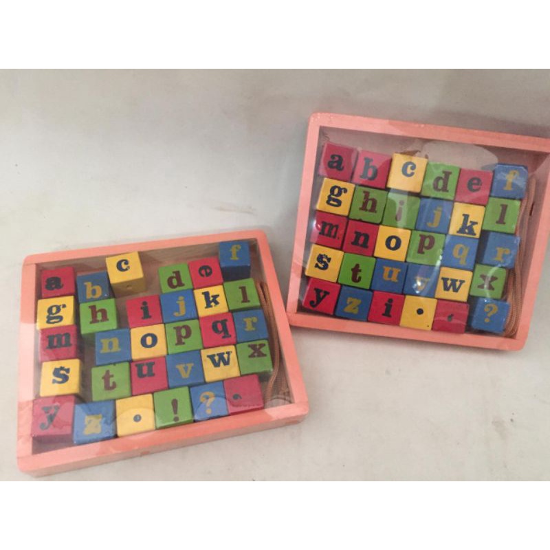 Jual Meronce Huruf | Alat Peraga TK PAUD | Mainan Edukasi Anak ...