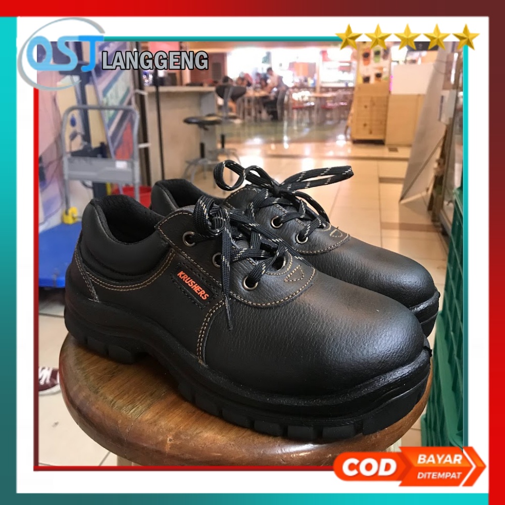 Jual Sepatu Safety Krushers Utah Hitam / Safety Shoes Krushers Utah ...