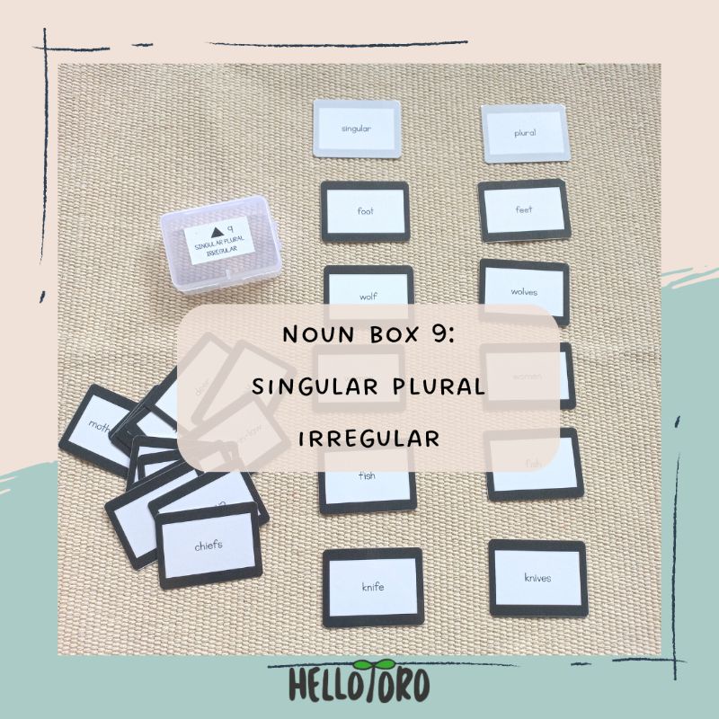 Jual Montessori Grammar Boxes Noun | Shopee Indonesia
