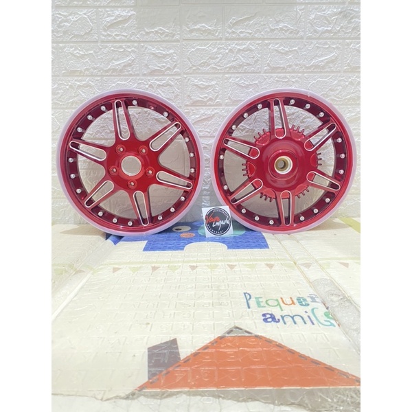 Jual velg vespa sprint primavera model marus W126-Red | Shopee Indonesia