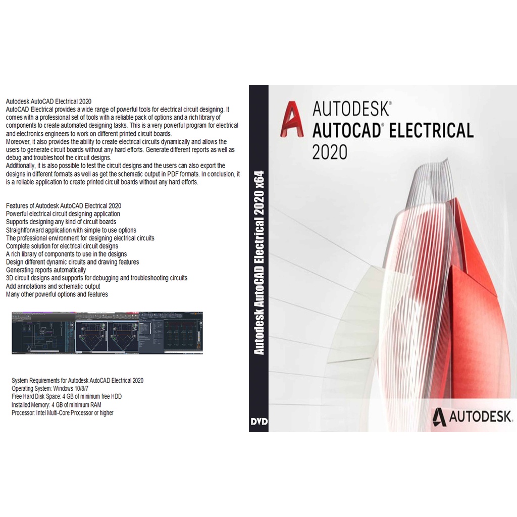 Jual PC DVD-Auto -CAD Electrical 2020 x64 | Shopee Indonesia