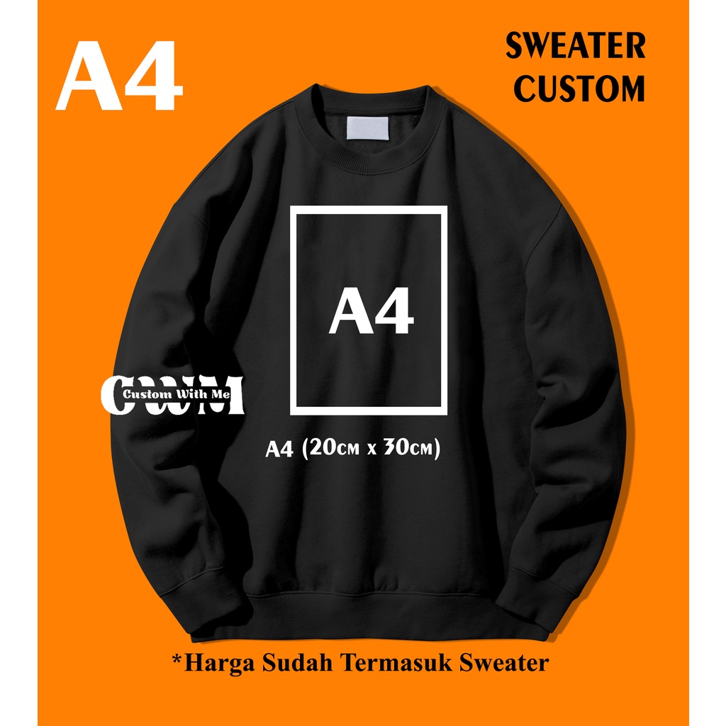 Jual CUSTOM SWEATER| CREWNECK | BIKIN SWEATER SATUAN | SWEATER CUSTOM ...