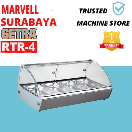 Jual SHOWCASE WARMER GETRA ETALASE PENGHANGAT MAKANAN FOOD WARMER RTR-4 ...