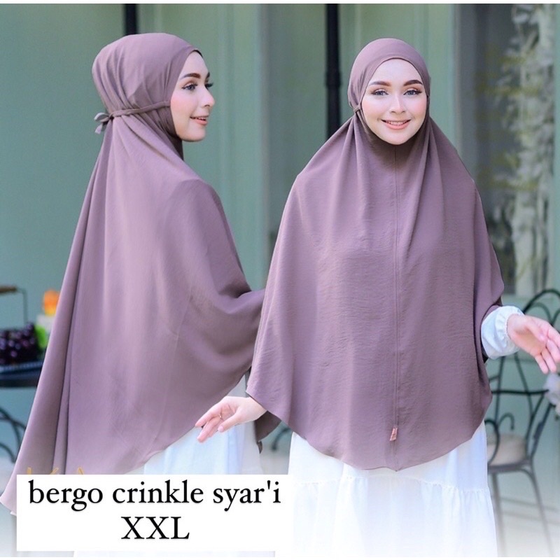 Jual BERGO MARYAM XXL CRINKLE AIRFLOW KERUDUNG MARYAM HIJAB INSTANS HIJAB SYAR'I | Shopee Indonesia