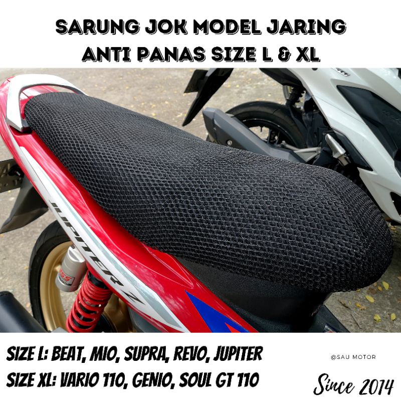 Jual Saumotor Jaring Jok Motor Peredam Panas Jok Motor Beat, Jupiter ...