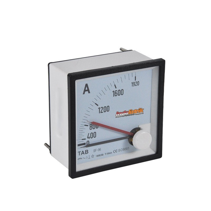 Jual Ampere Meter Maximum Demand Analog AC 1600 / 5 A 96 x 96 TAB ...