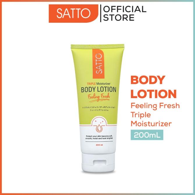 Jual Satto Triple Moisturizer Whitening Body Lotion Feeling Fresh 200 ...