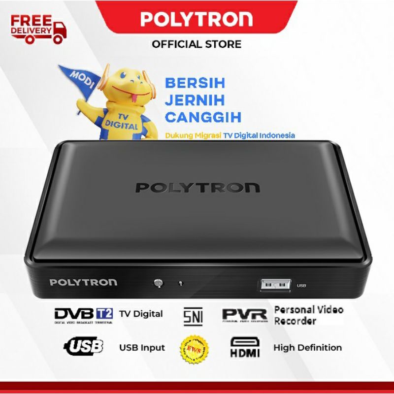 Jual POLYTRON Set Top Box STB TV Digital - PDV 620T2 | Shopee Indonesia