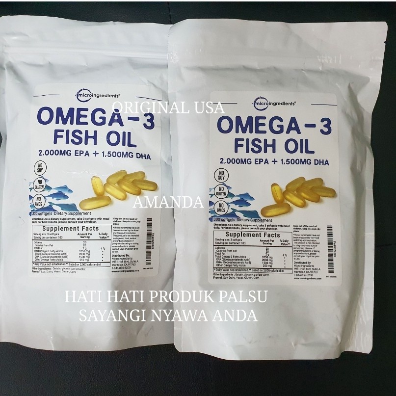 Jual Cod Micro Ingredients Omega-3 Fish Oil | Shopee Indonesia