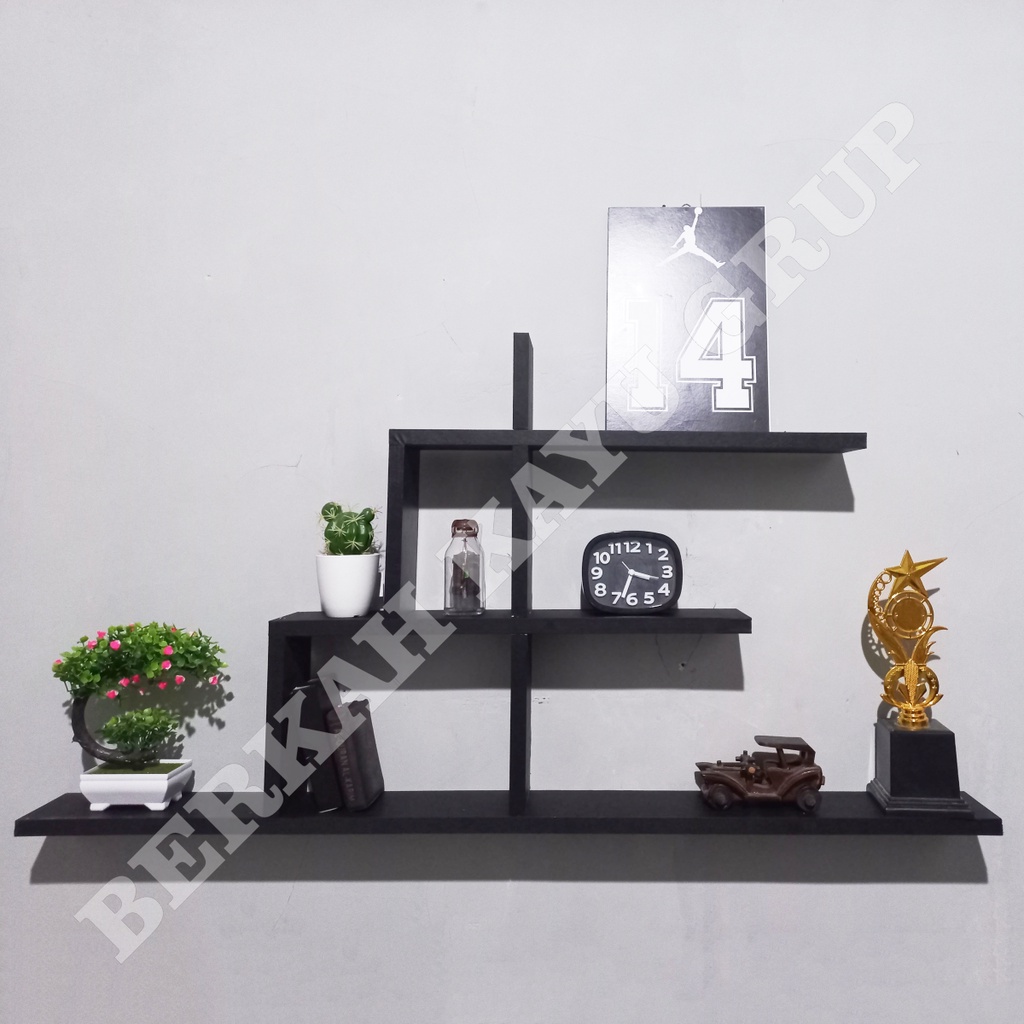 Jual RAK HIASAN DINDING PIRAMID -Rsk Dinding Minimalis Ukuran Besar ...