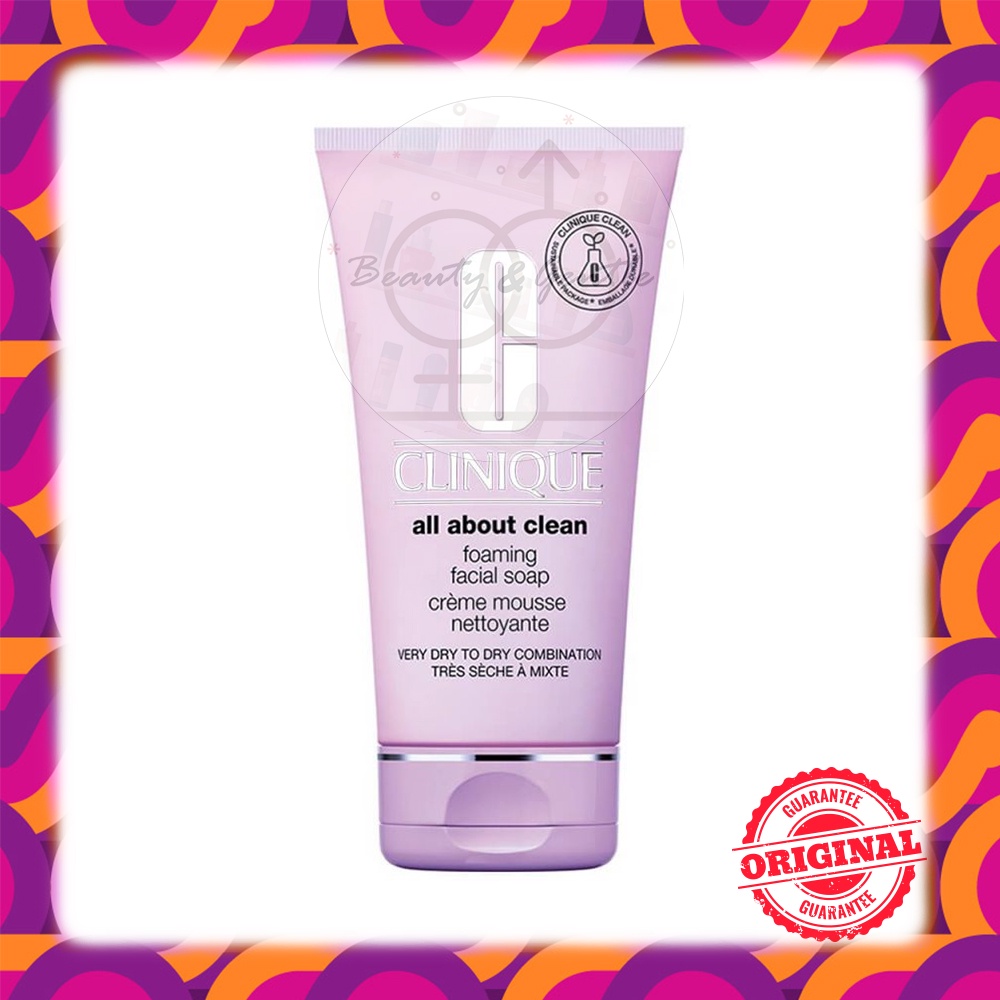 Jual PROMO Clinique All About Clean Foaming Facial Soap 150ml | Shopee ...