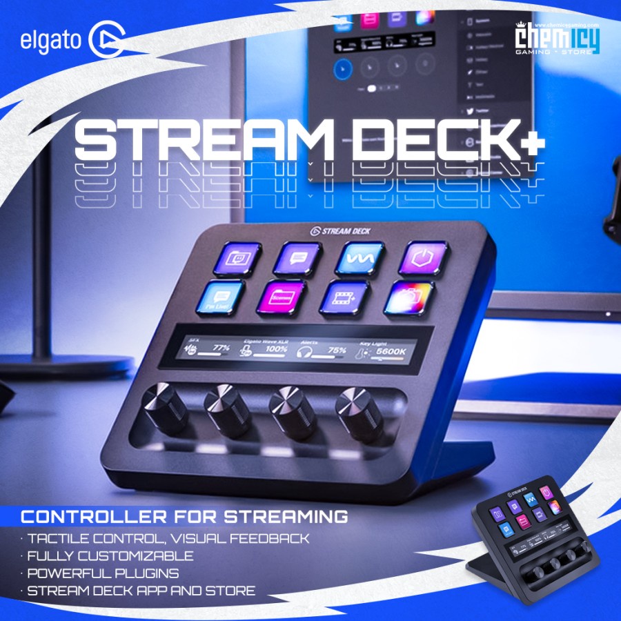 Jual Elgato Stream Deck+ Studio Controller for Streaming | Shopee Indonesia