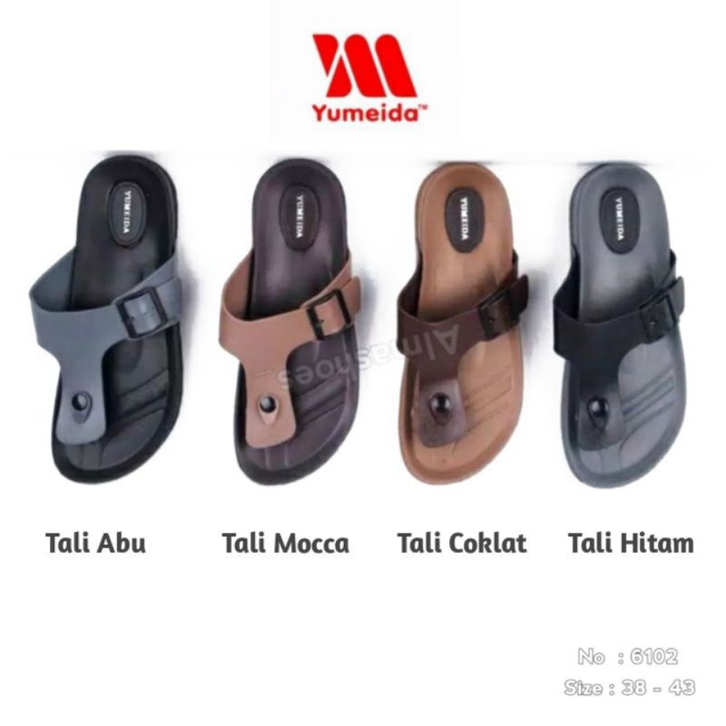 Jual Sandal Jepit Pria ( Tali Gesper ) Yumeida GT 6102L | Shopee Indonesia