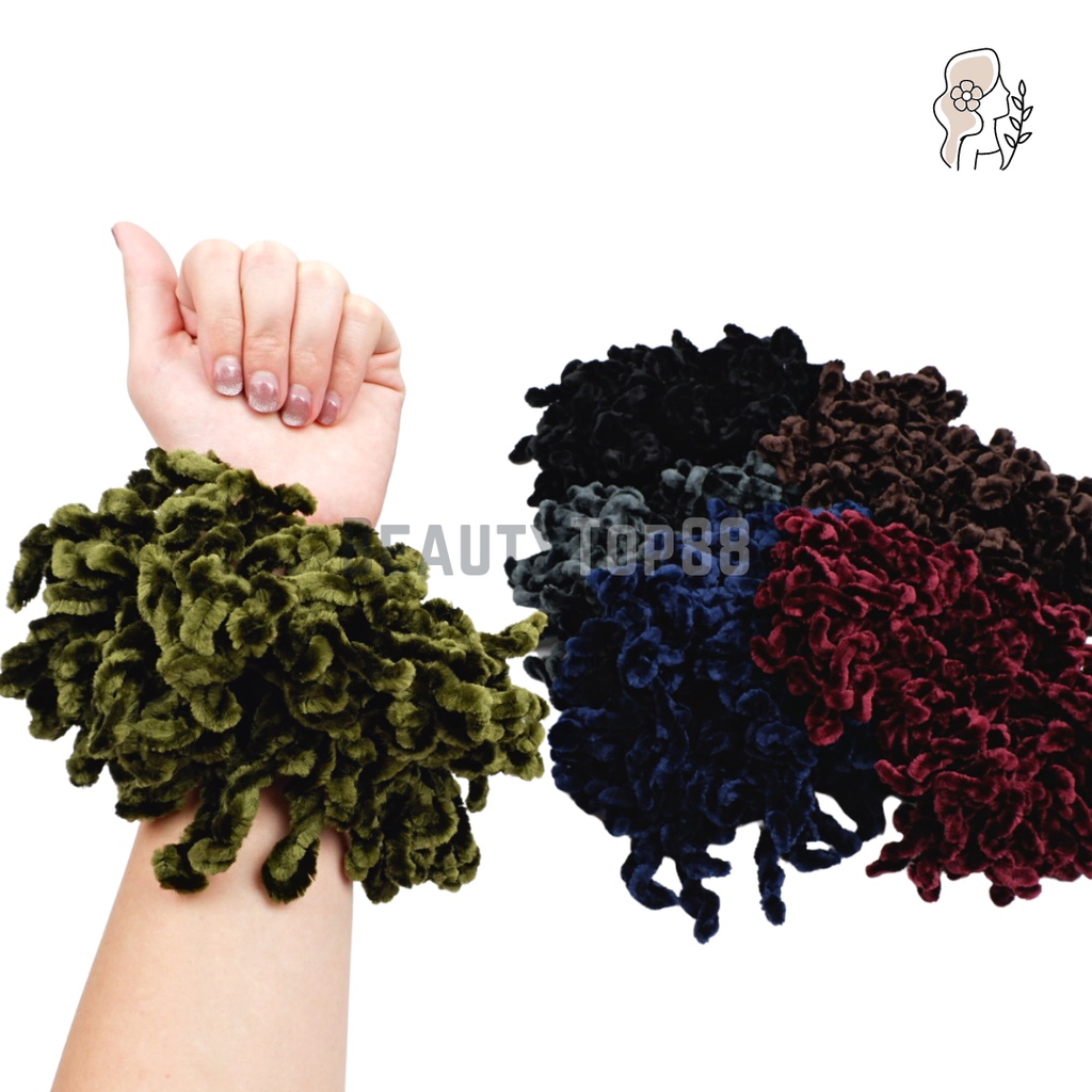 Jual Kunciran Ubur Ubur BESAR 100 JURAI / Ikat Rambut Cendol Jumbo ...