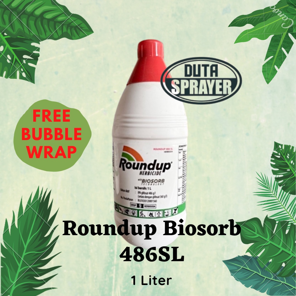 Jual Roundup Biosorb 486 SL 1L Round Up Transorb 440 SL 1 Liter Weed Up ...