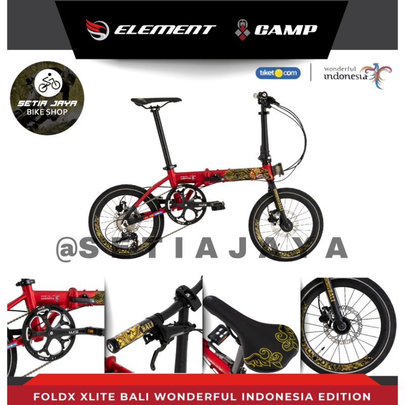 Jual Sepeda Lipat 16 Inch ELEMENT FOLDX XLITE BALI Wonderful Indonesia ...