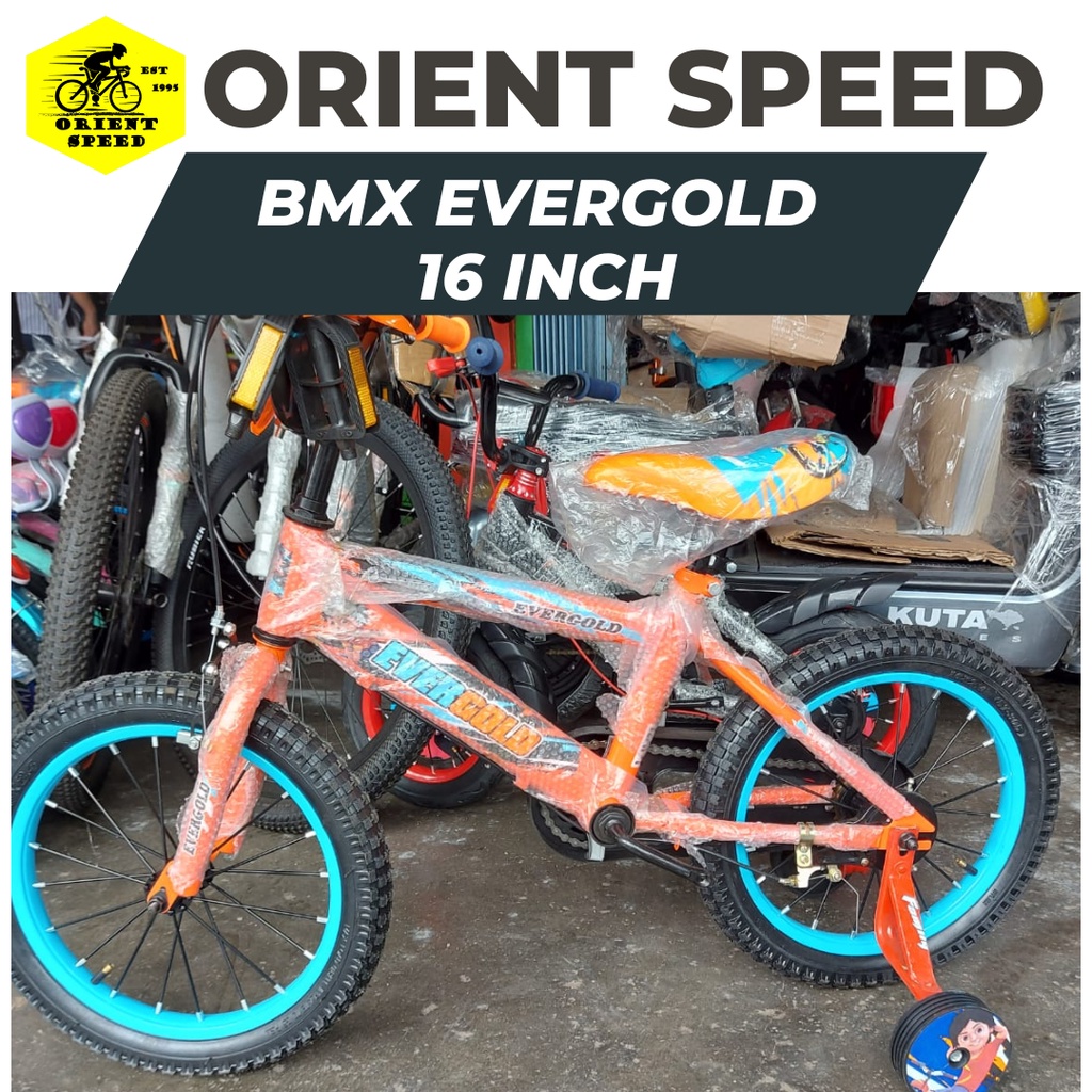 Jual Sepeda BMX Shiva anak laki-laki ukuran 16 inch Atlantis Evergold ...