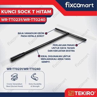 Jual FIXCOMART - Tekiro Kunci Sok T Hitam Satuan Ukuran 7 - 19 mm ...