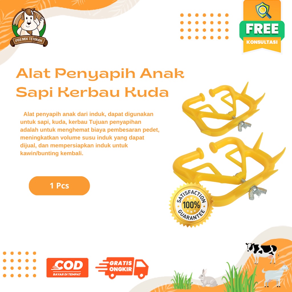 Jual Alat Penyapih Anak Sapi Kerbau Kuda - Calf Weaner Nose Ring - Alat ...