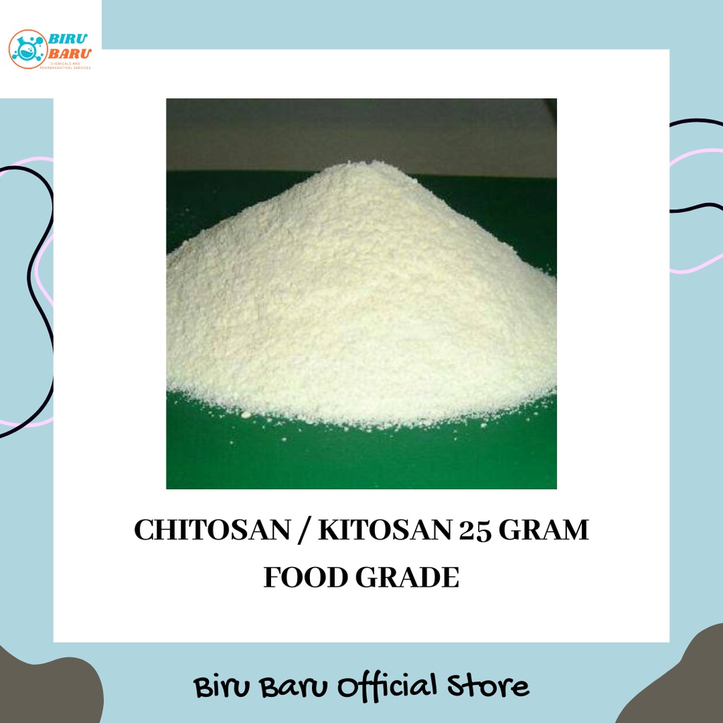 Jual KITOSAN / CHITOSAN 25 GRAM FOOD GRADE BEST QUALITY | Shopee Indonesia