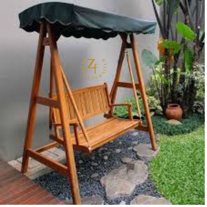 Jual kursi ayunan gantung bangku taman kursi goyang kursi ayunan kayu ...