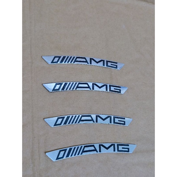 Jual STICKER AMG // Logo Velg Mobil MercedesBenz Ukuran 9.6cm | Shopee ...