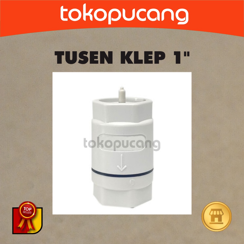 Jual Tusen Klep PVC 1" Inch Putih ELFA Spring Lift Check Valve 1 ...