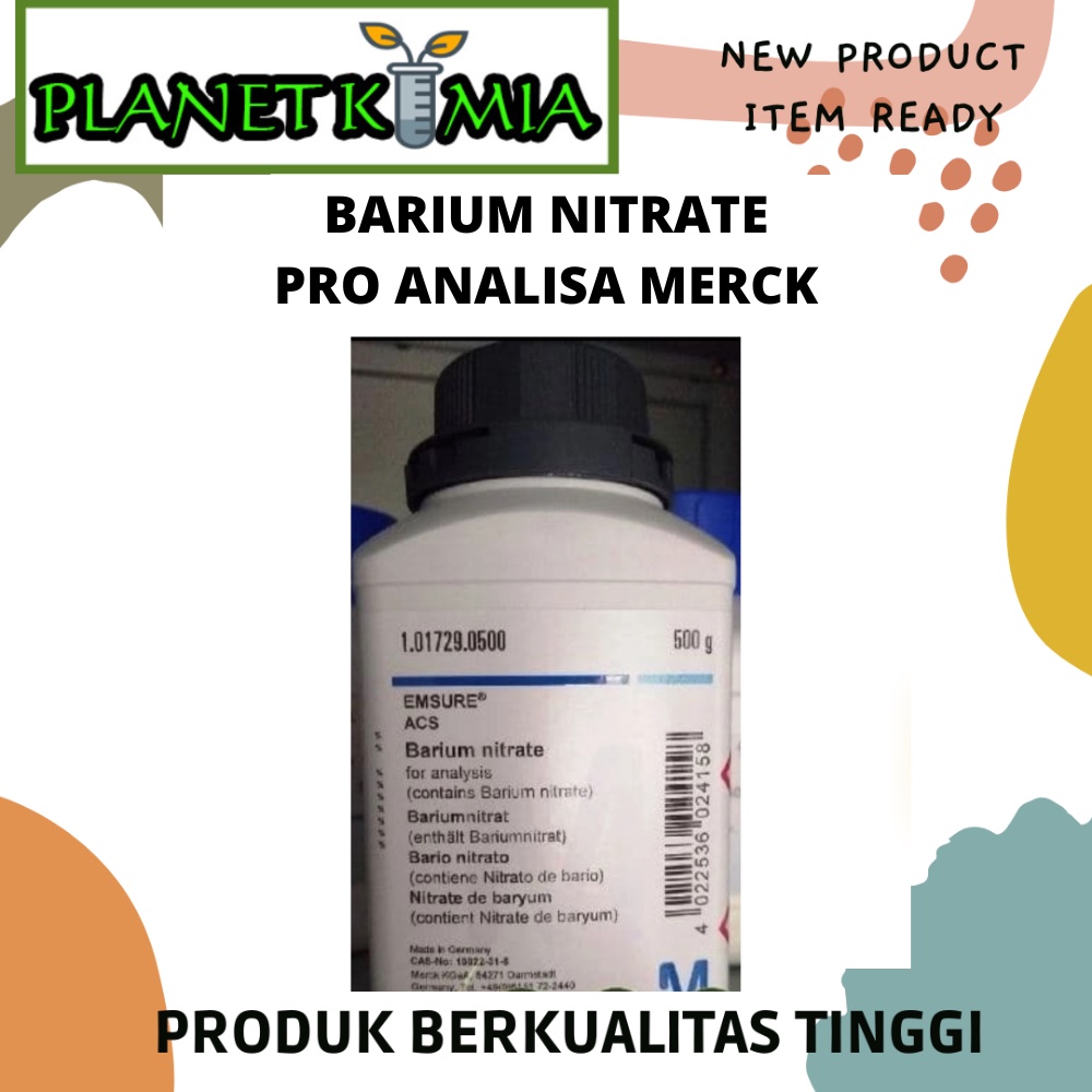 Jual Barium Nitrate / Barium Nitrat Pro Analisa Merck 50 dan 100 Gram | Shopee Indonesia