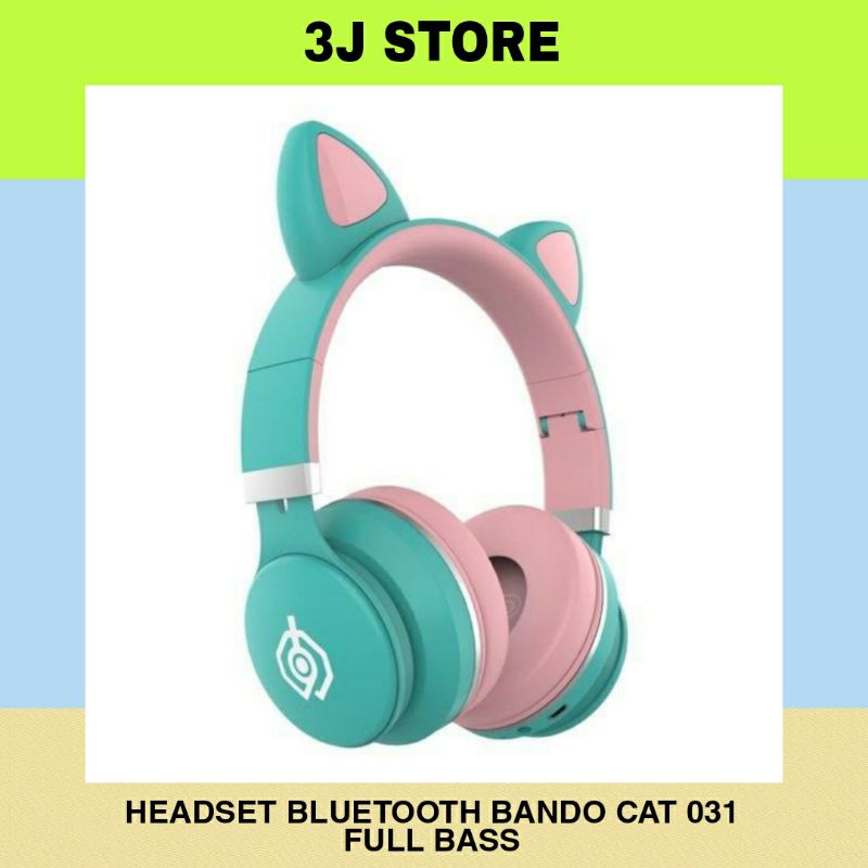 Jual HEADSET BLUETOOTH BANDO CAT 031 GAMING LED STN-28 HEADPHONE ...