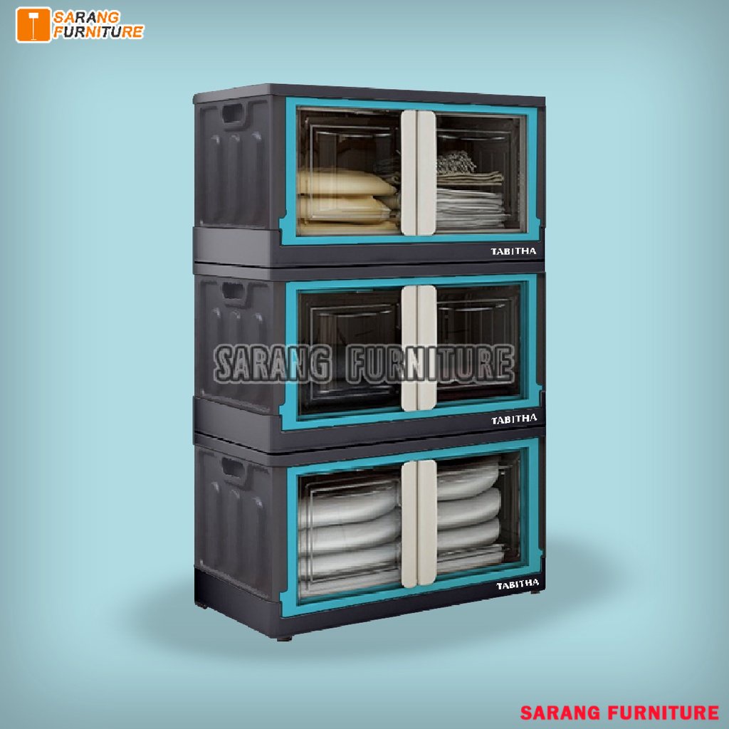 Jual CONTAINER BOX Multipurpose Folding Cabinet LEMARI LIPAT PLASTIK ...