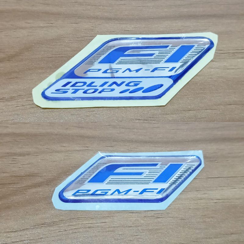 Jual Emblem pgm fi honda sticker timbul pgm fi indling stop variasi ...
