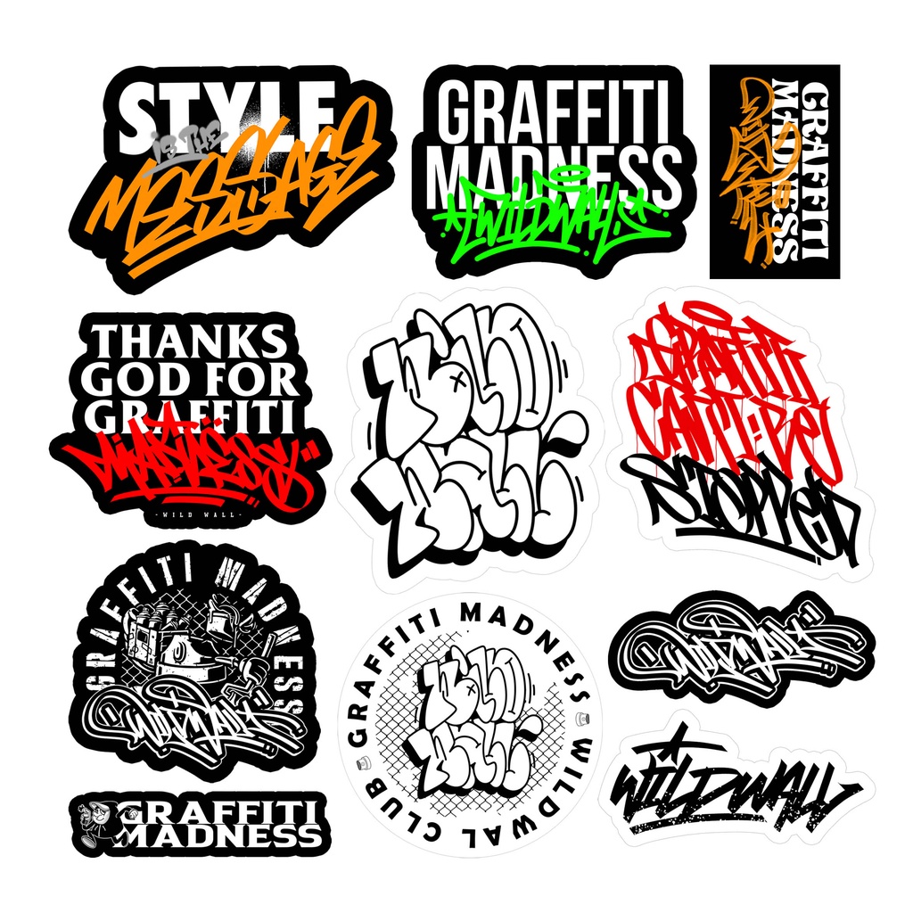 Jual sticker pack ww11 wildwall graffiti merch | Shopee Indonesia
