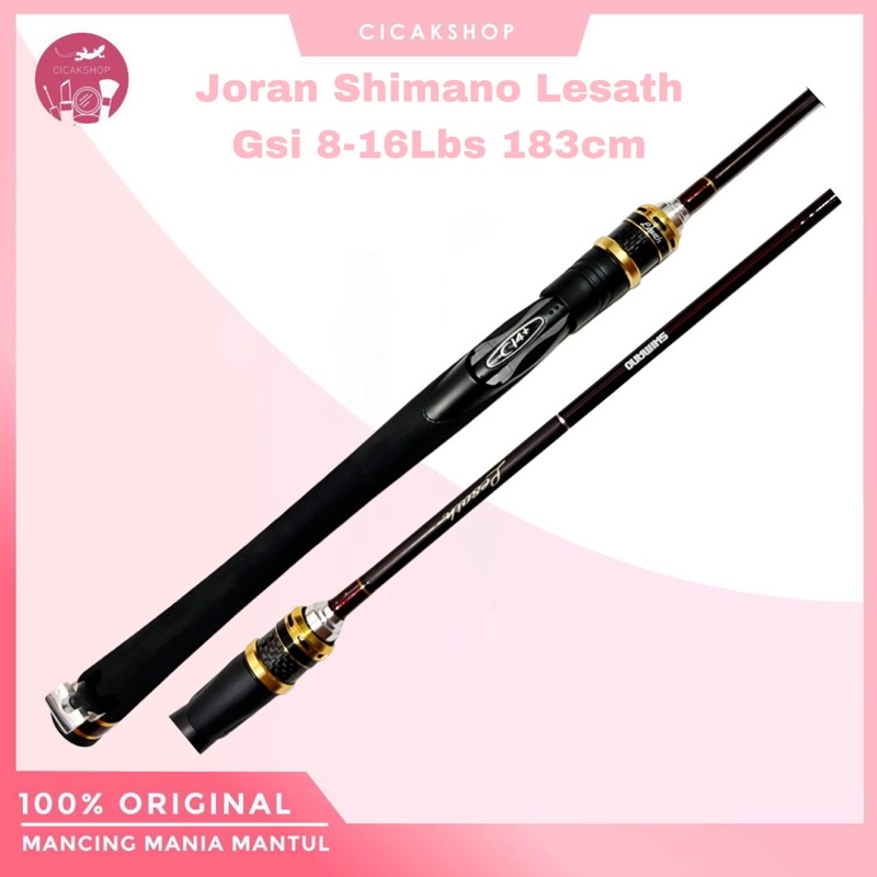 Jual cicakshop88 Liebe joran custom shimano lesath Gsi 2602F 8-16lbs ...
