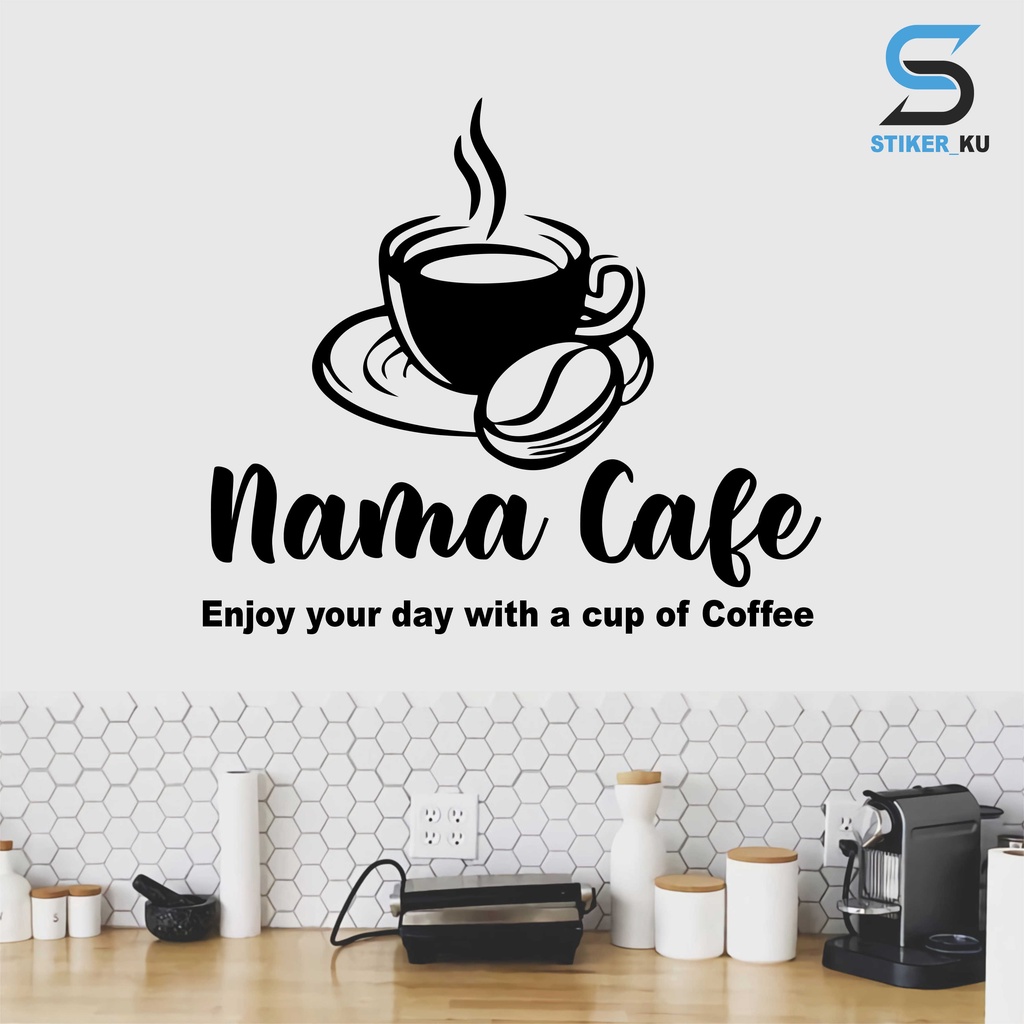 Jual Wall Sticker Stiker Dinding Kopi Coffee Cafe Cutting Stiker tembok ...