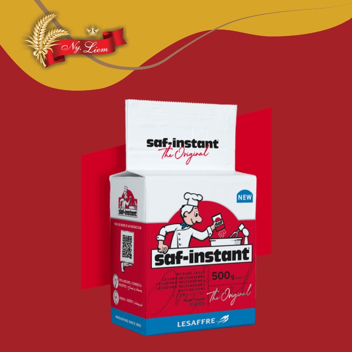 Jual SAF-INSTANT Red Instant Dry Yeast / Ragi Instant 500 gram | Shopee ...