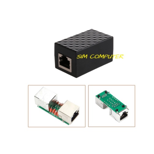 Jual Lightning Arrester Ethernet Surge Protector RJ-45 Adapter Network ...