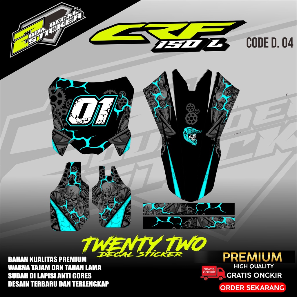 Jual Stiker Papan Nomor CRF , KX , KTM , YZ , KLX , GORDON | Request ...
