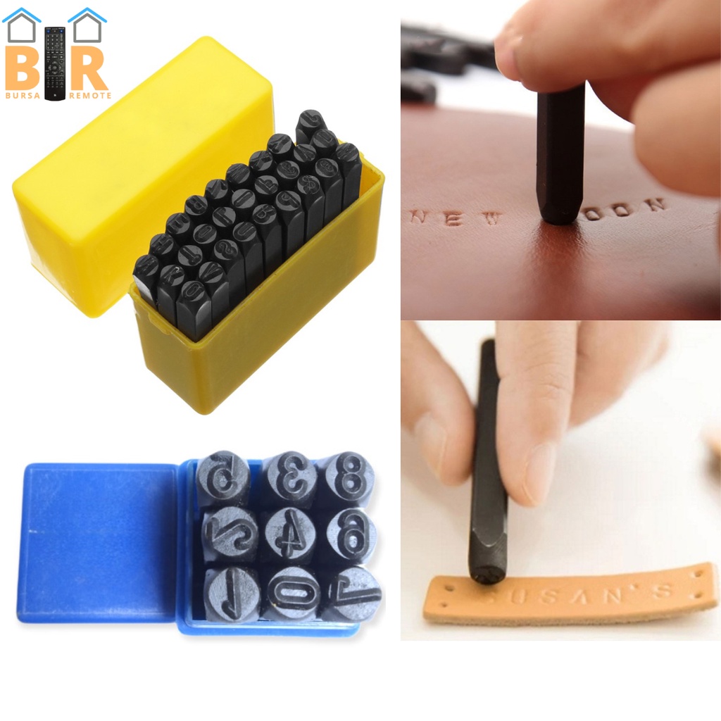 Jual Alat Ketok Huruf Dan Angka Letter A-Z Number Steel 0-9 Stamp 3MM ...