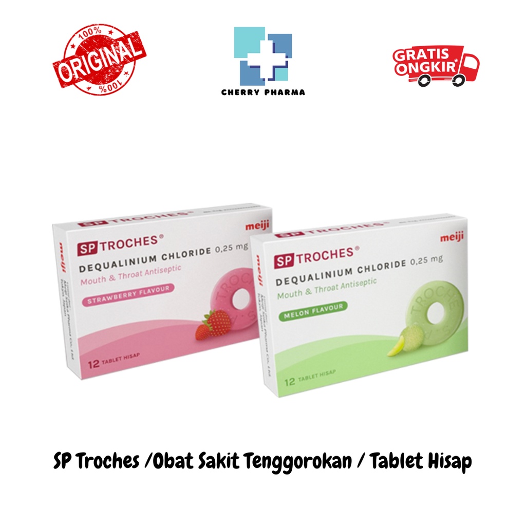 Jual SP Troches 12 Tablet/Obat Sakit Tenggorokan/Tenggorokan Gatal ...