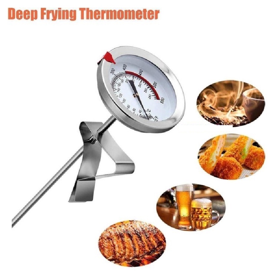 Jual Frying Thermometer 40cm Ukur Suhu Minyak Air Stainless Steel ...