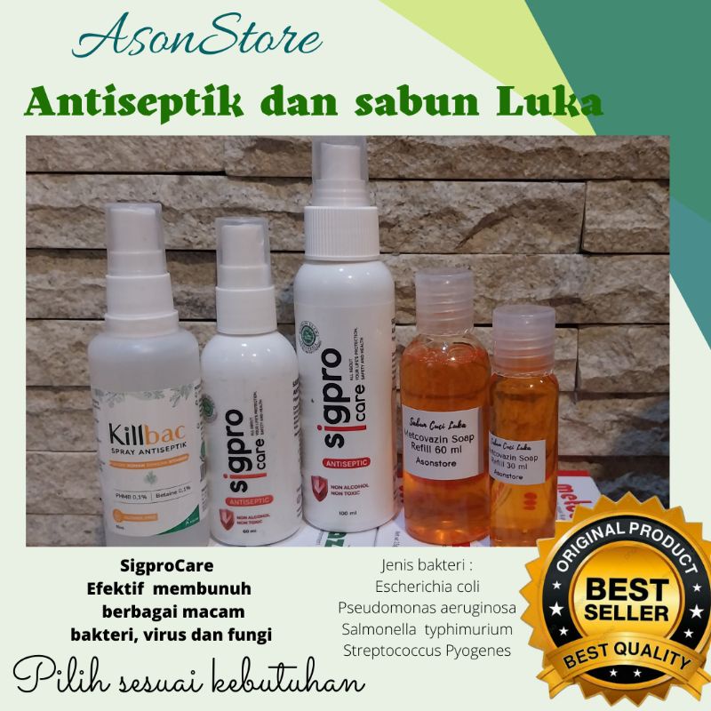 Jual Killbac, sigproCare, Refill metcovazin soap,klincare | Shopee ...